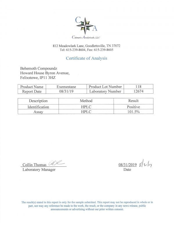COA - MT2 HPLC | BEHEMOTH LABZ