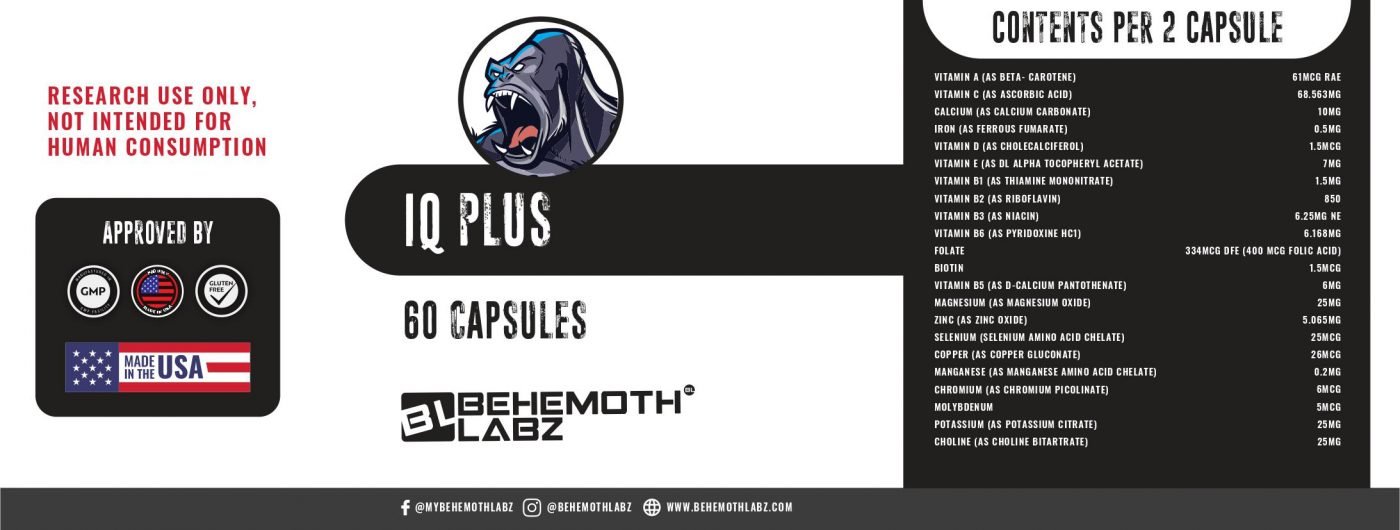 IQ Plus | USA Made | 99.9% Pure