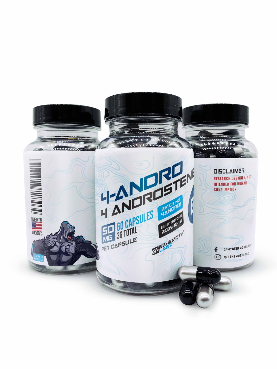 4-Andro Capsules For Sale | USA Made | 3rd Party Tested