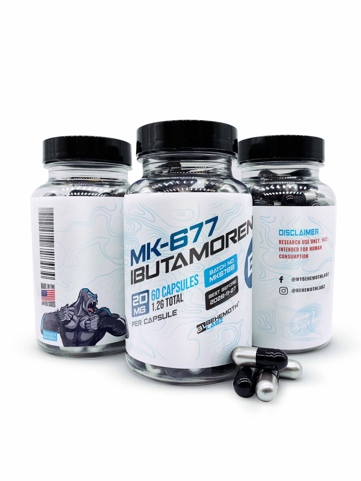 MK-677 Ibutamoren Capsules For Sale | USA Made
