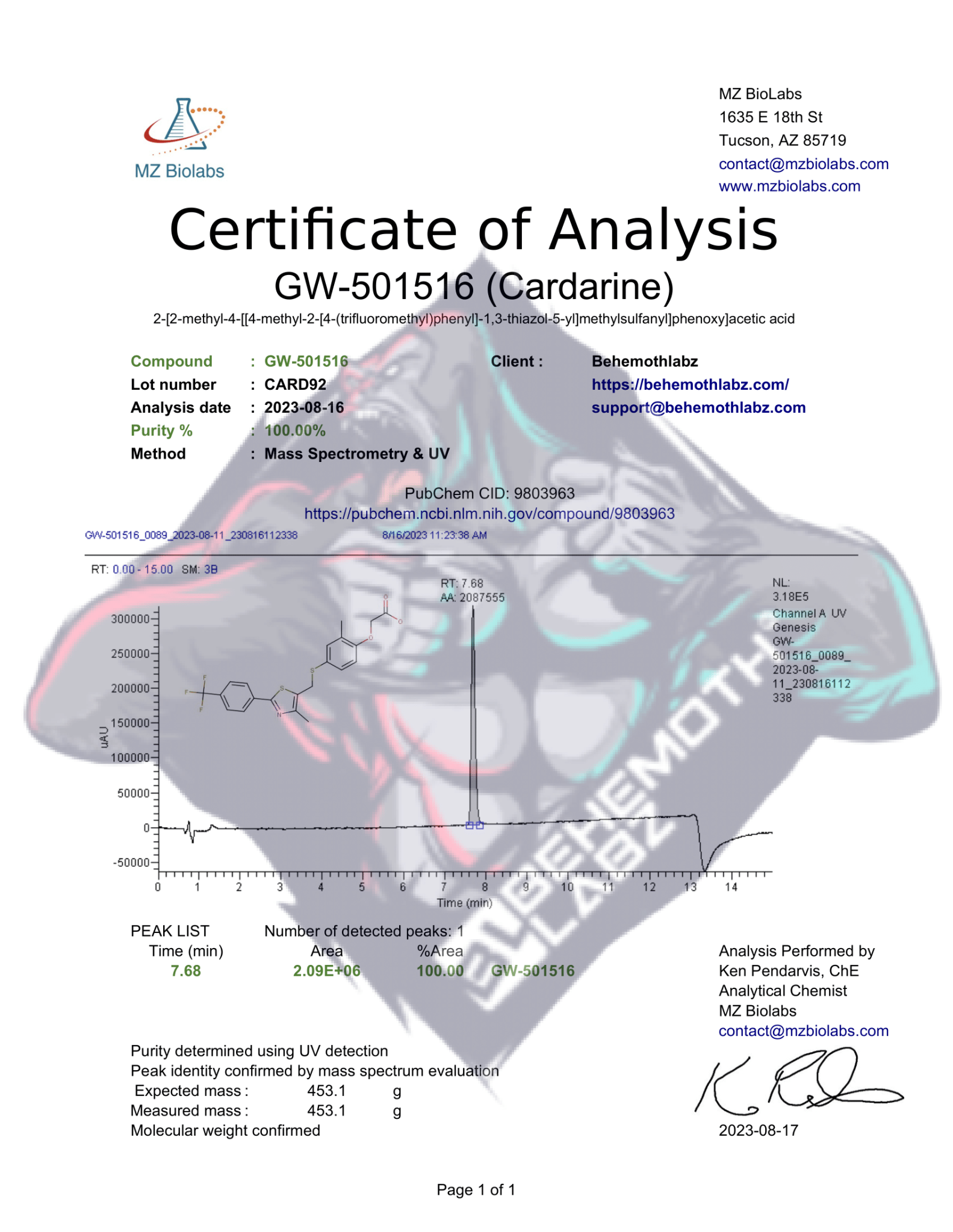 Buy Cardarine (GW501516) for Sale | Capsules | USA-Made