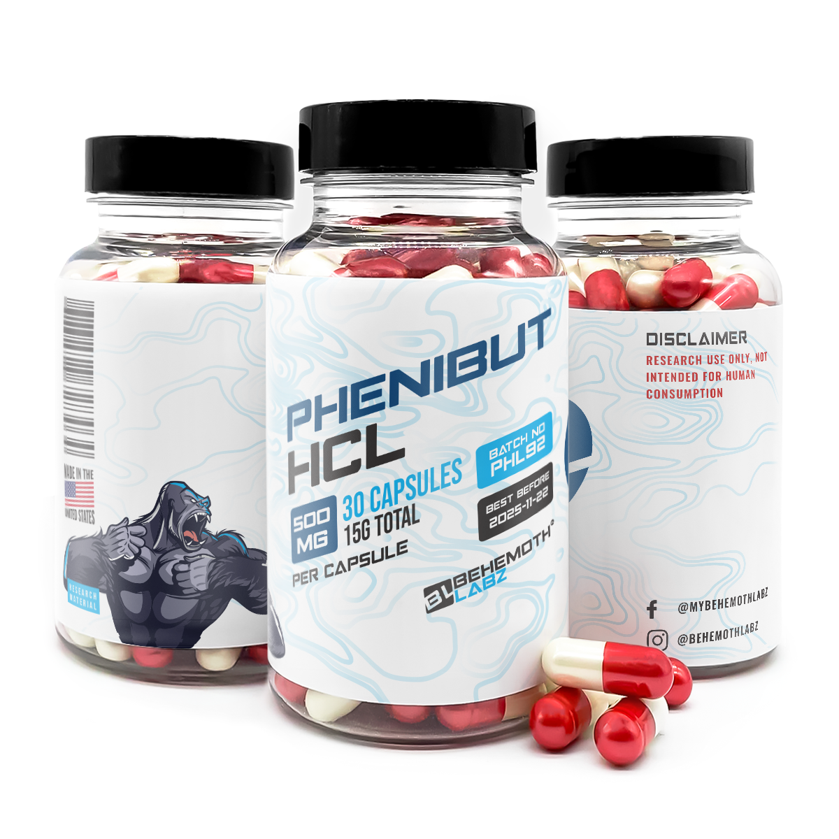 Phenibut HCL For Sale | Proudly USA Made | 3rd Party Tested