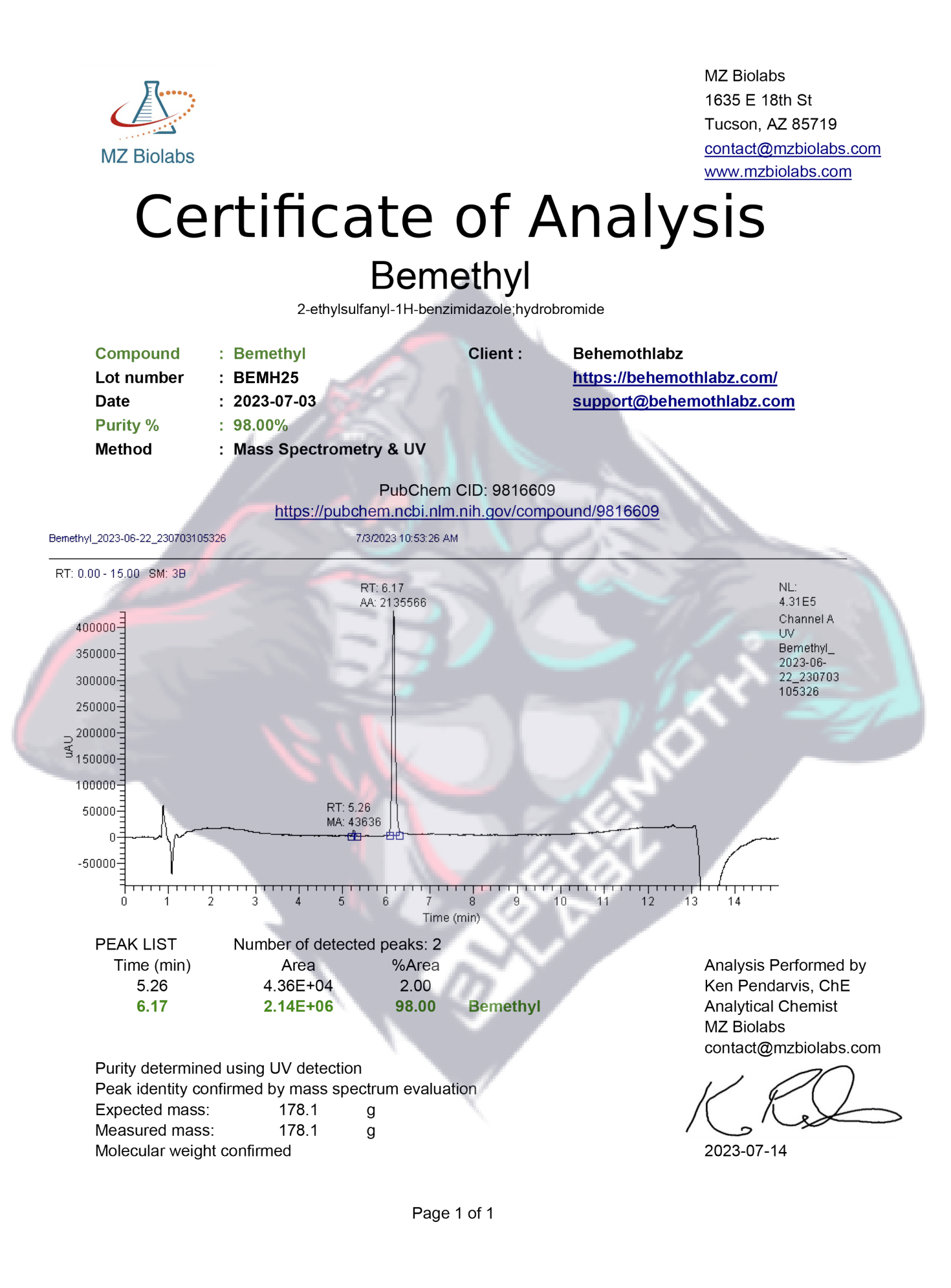 Bemethyl For Sale | USA Made | Fast Shipping