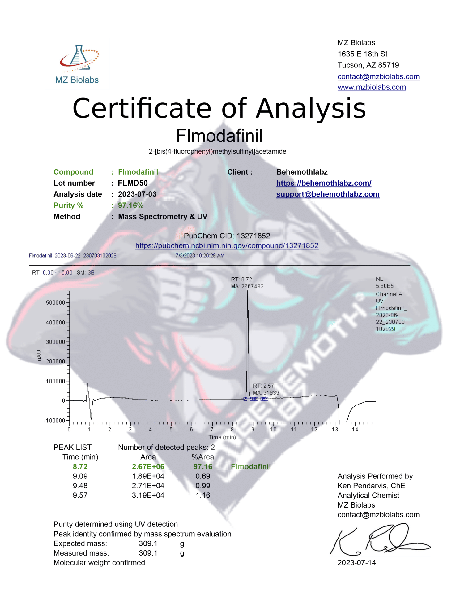 FLModafinil (CRL-40,940) For Sale | USA Made | Fast Shipping